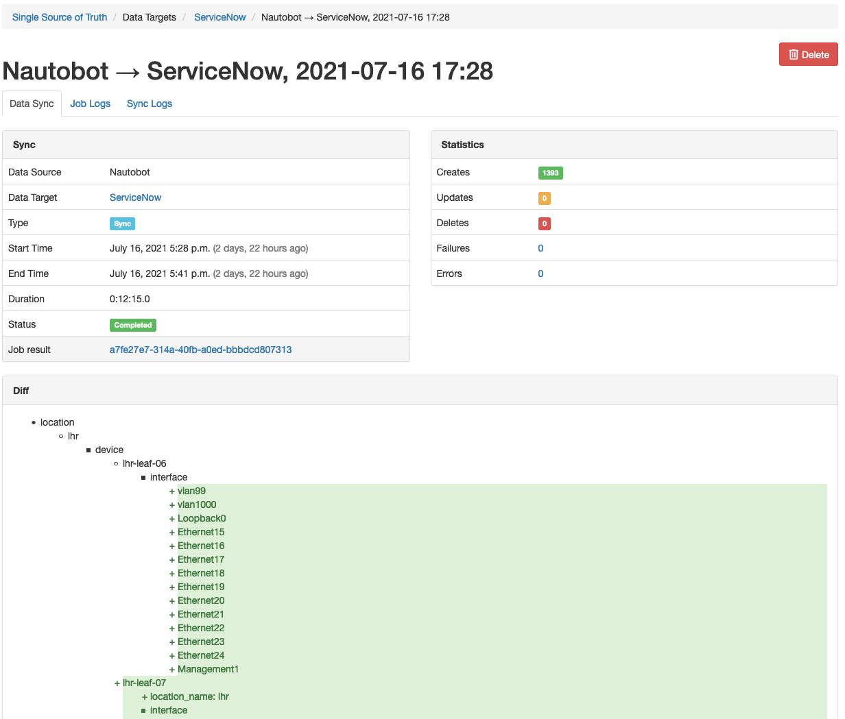 Nautobot Plugin Single Source Of Truth Ssot Network To Code