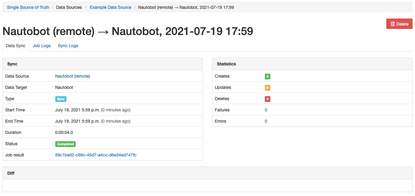 Nautobot Plugin: Single Source of Truth (SSoT) - Network to Code