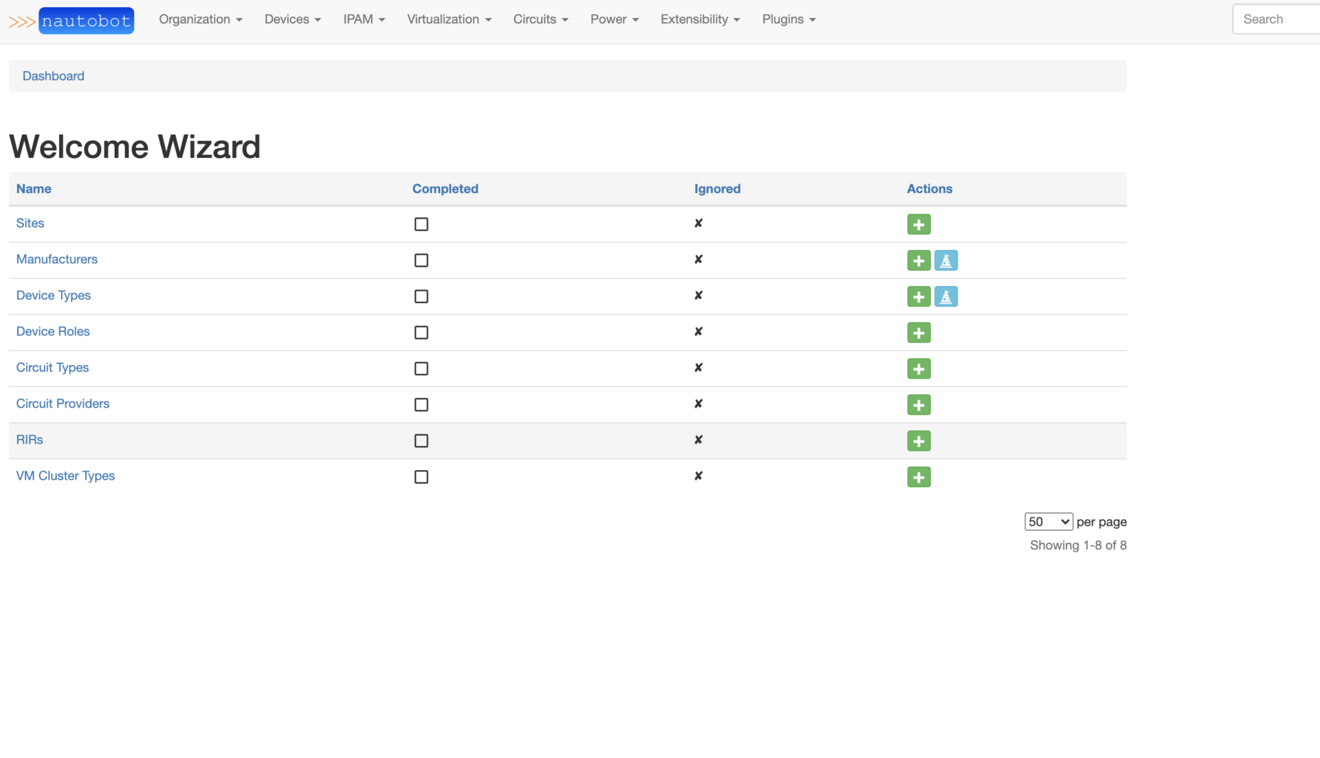 Nautobot Plugin: Welcome Wizard - Network to Code