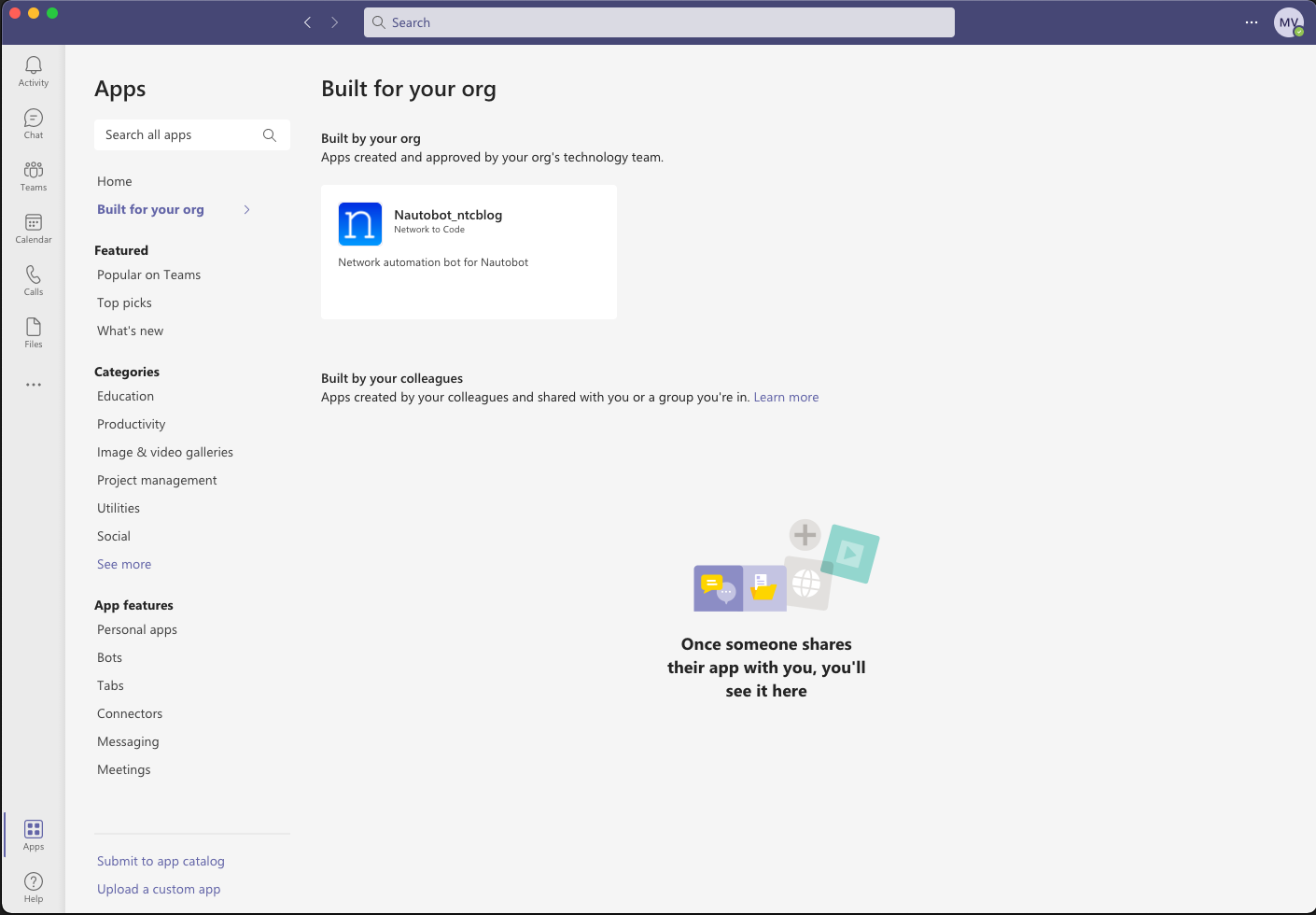 Setting Up Nautobot Chatops With Microsoft Teams Spring 2022 Network To Code