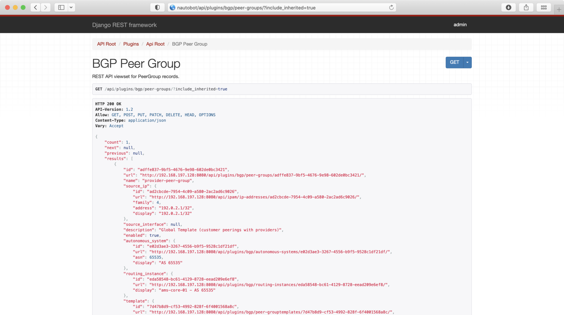 Nautobot Application: BGP Models - Network to Code