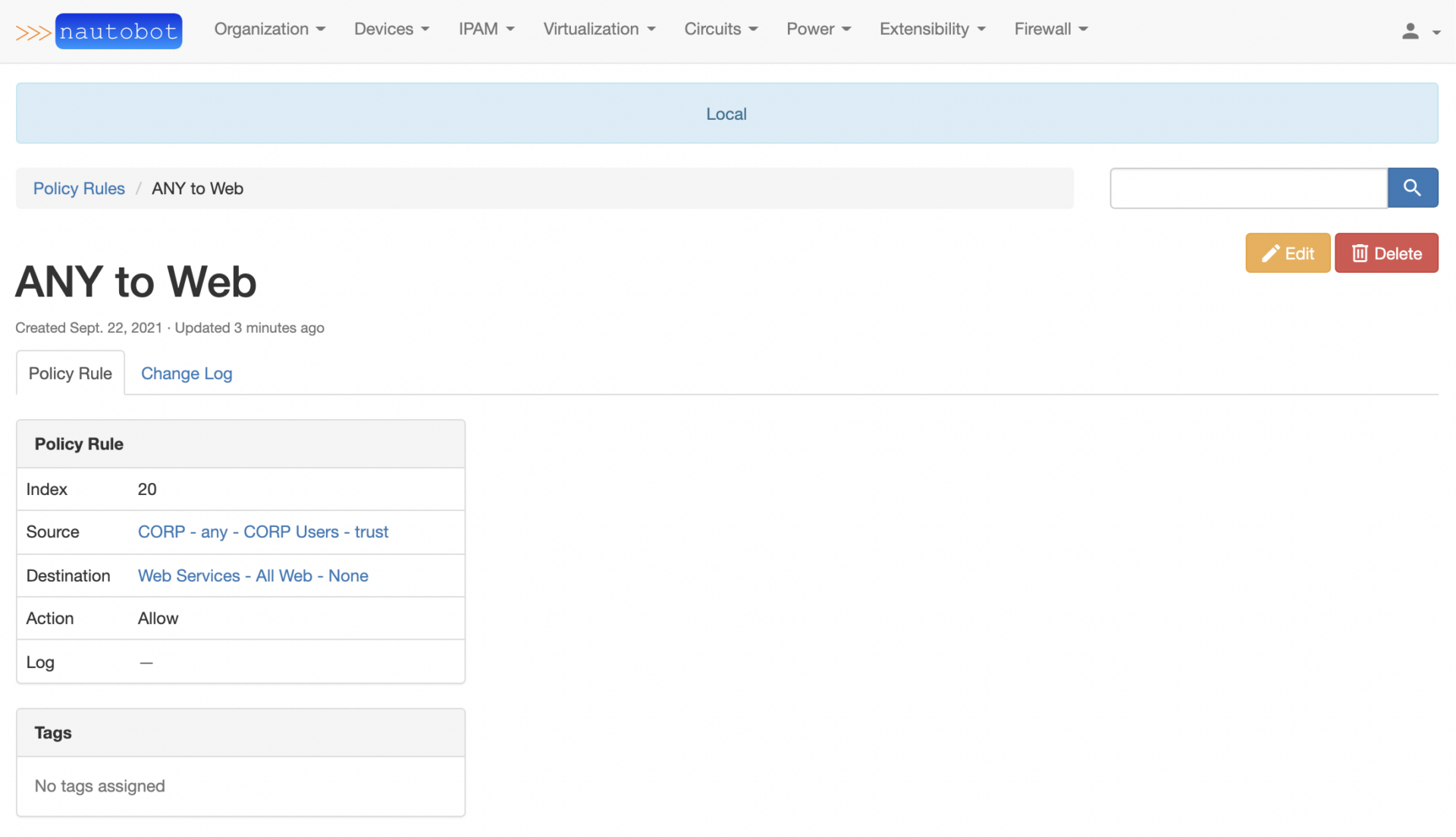Nautobot Firewall Models - Network to Code